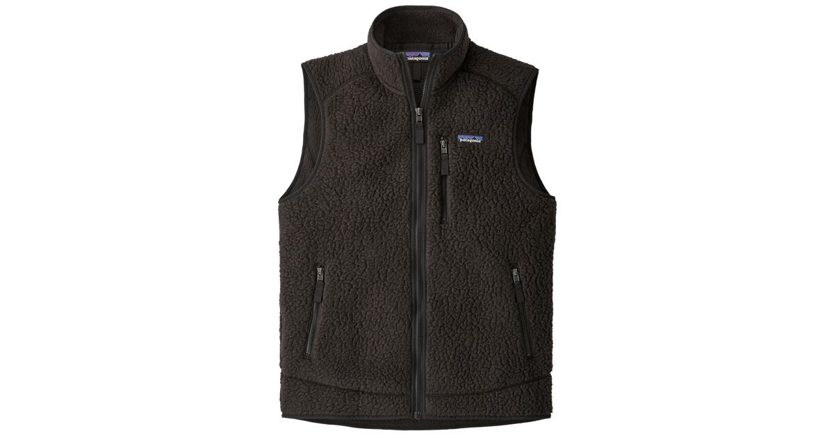 Vesta PATAGONIA M RETRO PILE VEST Man, black - Rock Point – sleva 35 %