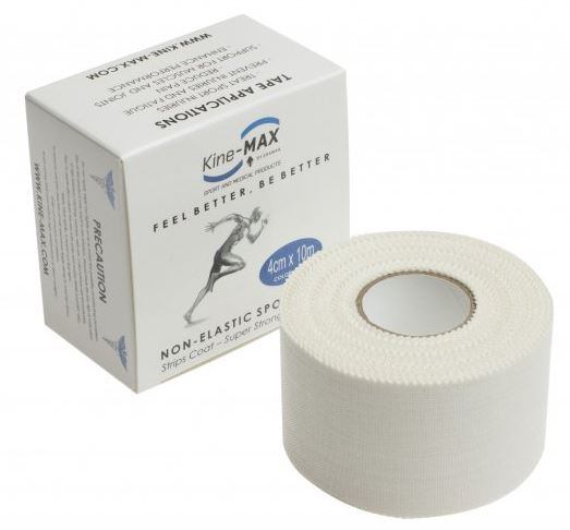 Bandă kinesiologică KINE-MAX STRIPS COAT 4CM X 10M - Rock Point