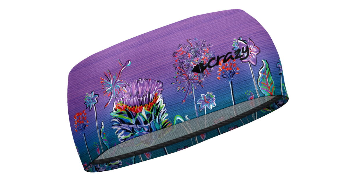 Čelenka CRAZY BAND CRAZY DOUBLE Uni, allium flower - Rock Point